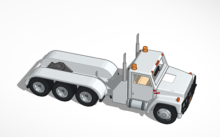 3D design A GMC semi truck - Tinkercad