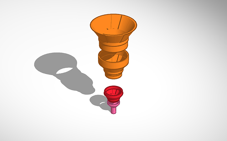 3D design Modular funnel - Tinkercad