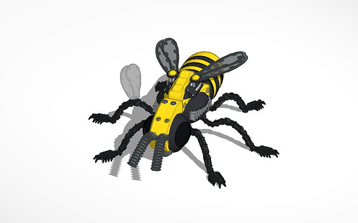 3D design Robotic Bee - Tinkercad