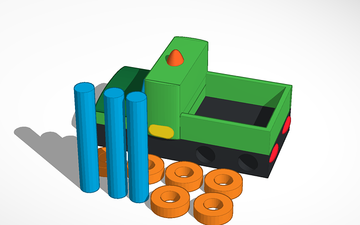 3D design truck - Tinkercad