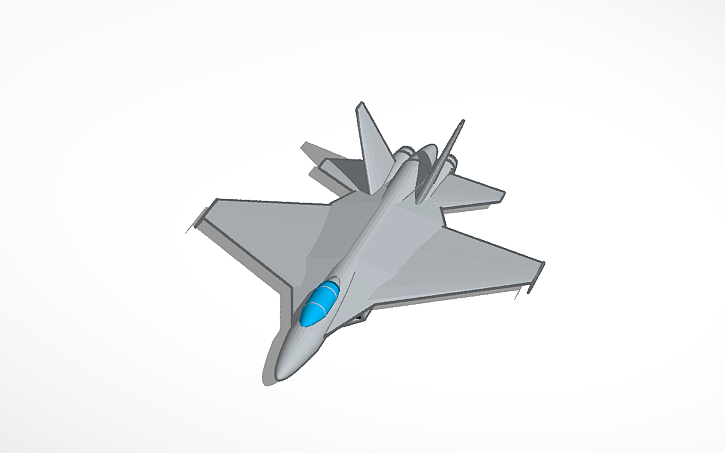 3D design Fighter Plane - Tinkercad