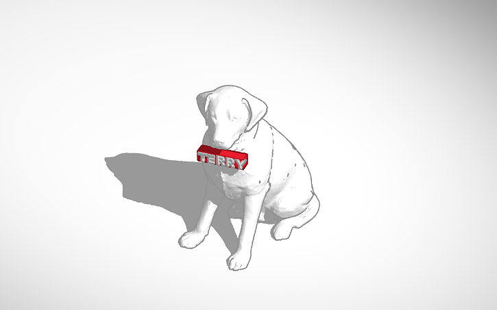 3D design My Dog Terry - Tinkercad