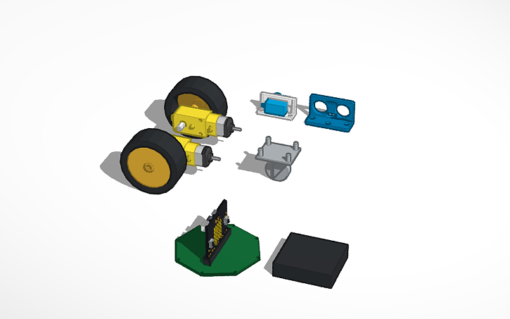 3D design SUMObot Template - Tinkercad