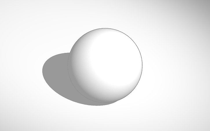 3D design Ping Pong Ball - Tinkercad