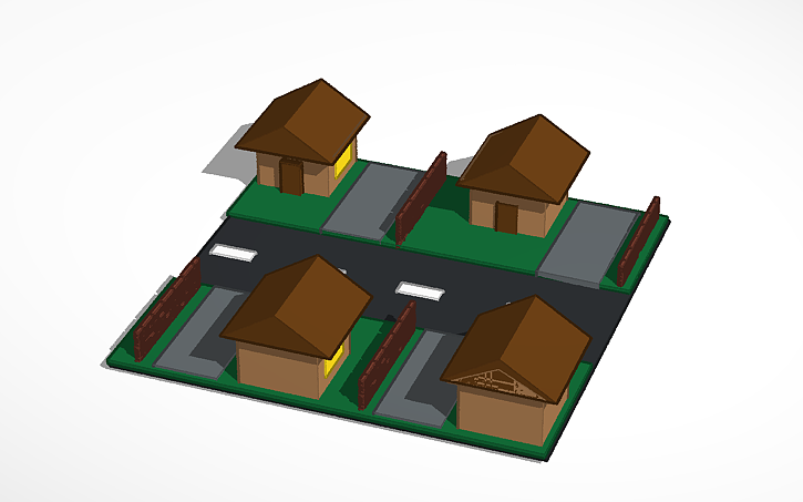 3D design first neighborhood | Tinkercad