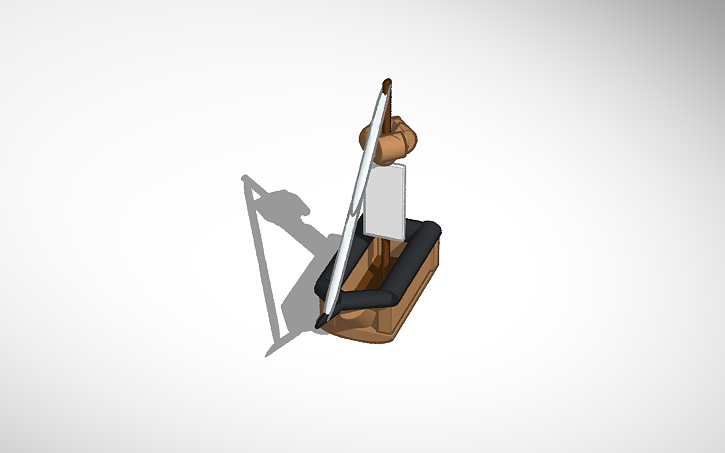 3D design pirate ship - Tinkercad