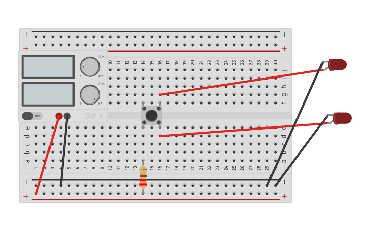 Circuit design circuito pull-up | Tinkercad