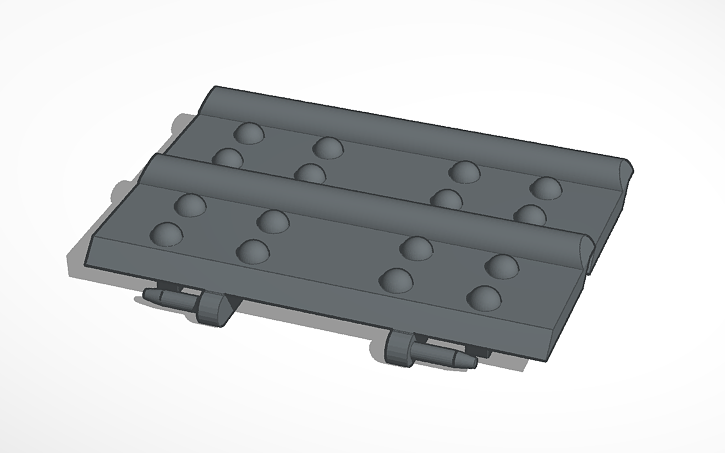 3D design the tracks of the tank | Tinkercad