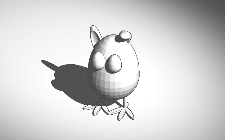 3D design albino egg chicken bunny thing albino creation #1 - Tinkercad