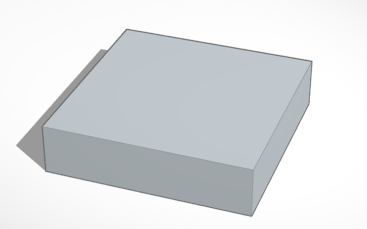 3D design 2 x 2 Flat Lego Plate - Tinkercad