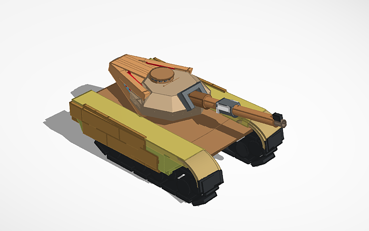 3D design Drivable sim-lab M1 Abrams tank - Tinkercad