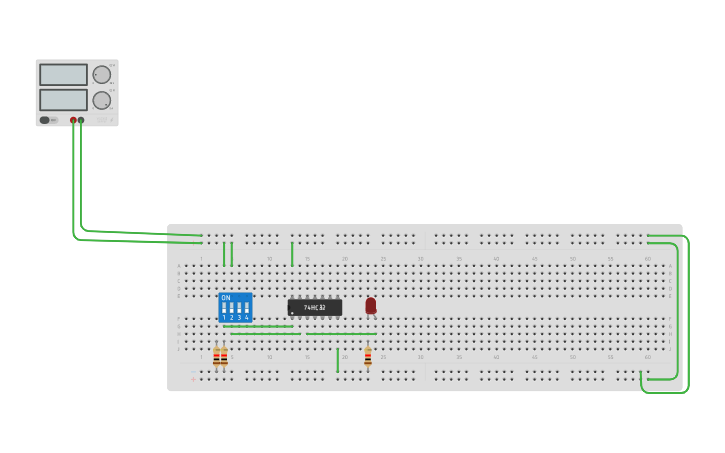 Circuit design ACTIVIDAD 2.- PUERTA AND - Tinkercad