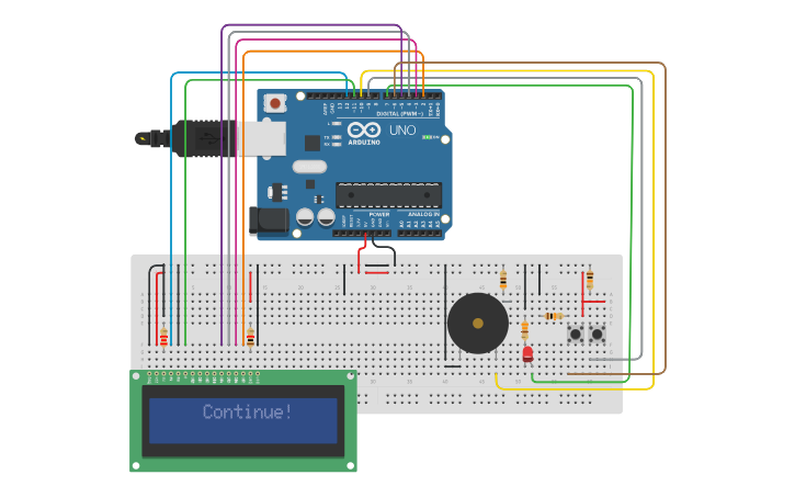 Circuit design Labirinto Eletrônico - Tinkercad