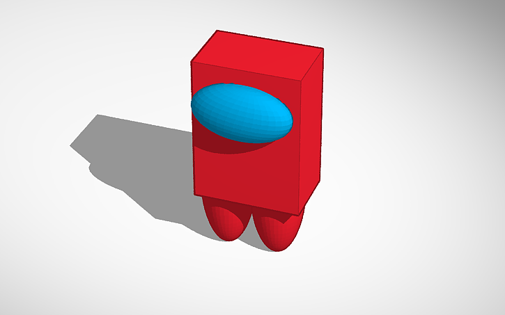 3D design Amogus - Tinkercad