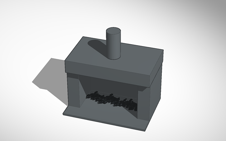 3D design Franklin Stove - Tinkercad