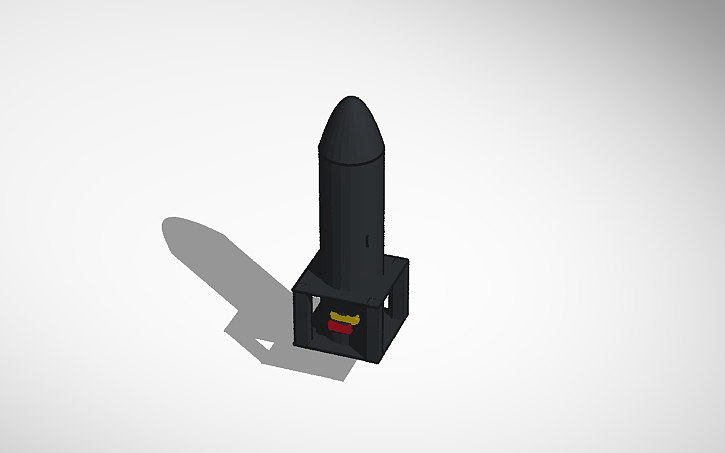 3D design WW2 bomb exploding - Tinkercad
