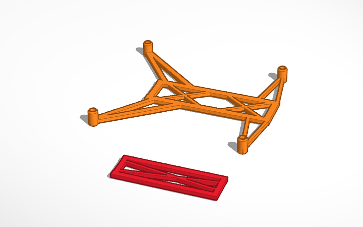 3D design drone frame - Tinkercad