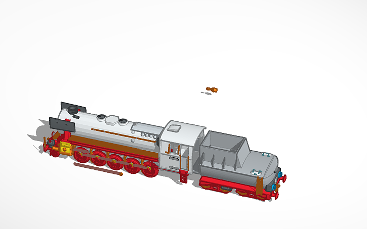 3D design steam locomotive Dampflok BR 42 | Tinkercad