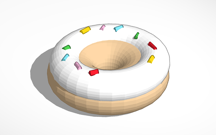 3D design donut - Tinkercad