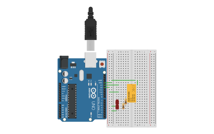Circuit design Simple Relay - Tinkercad