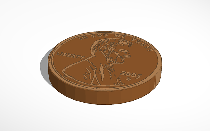 3D design Penny - Tinkercad