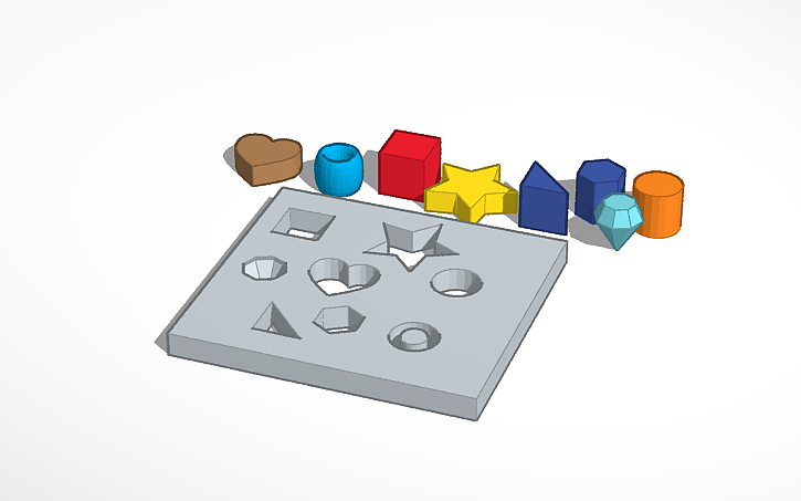 3D design Shape Toy | Tinkercad