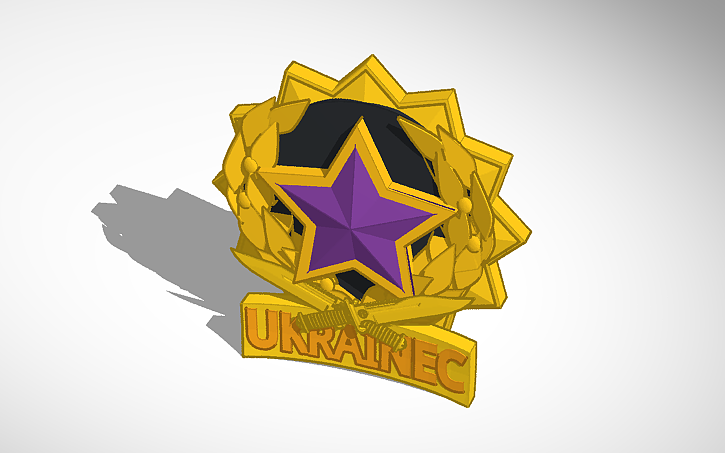 3D design medal - Tinkercad