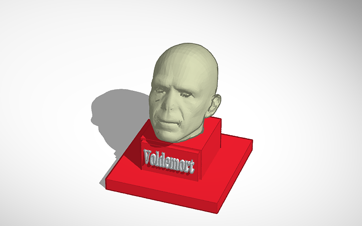 3D design Voldemort - Tinkercad