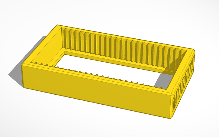 3D design LSE 24 Filament Sample Card box v3 - Tinkercad