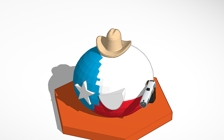3D design Texas Ball - Tinkercad