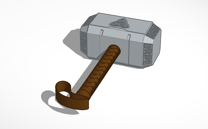 3D design thor hamer - Tinkercad