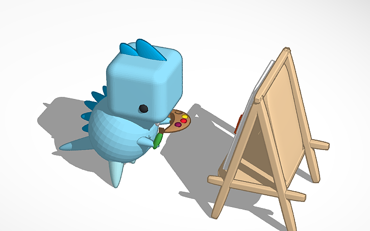 3D design Dinosaur-Artist | Tinkercad