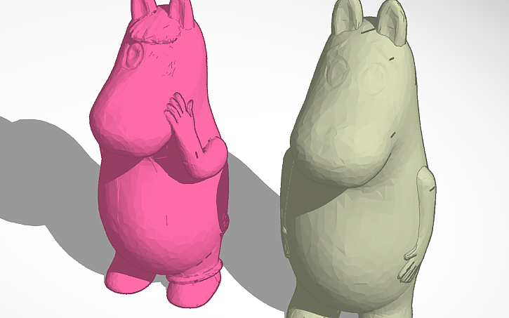 3D design Moomin - Tinkercad