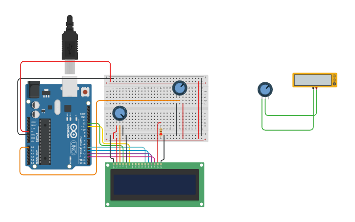 Circuit design Lab4 - Source Code for Tester Reading - Tinkercad