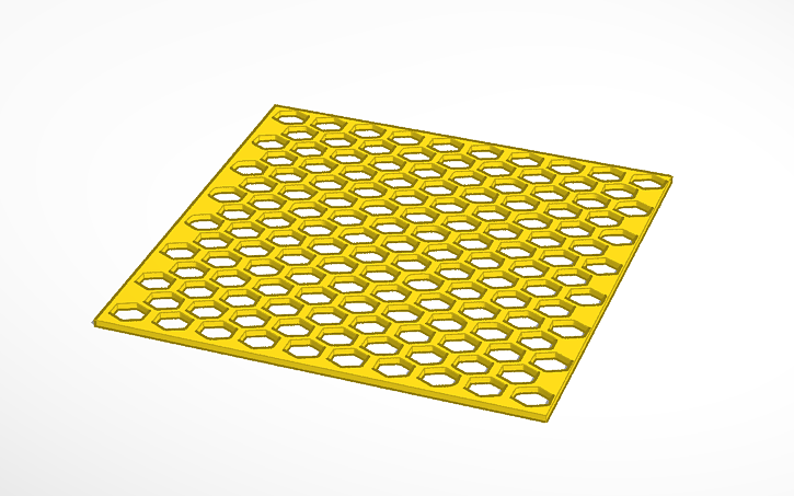 3D design Honey Comb - Tinkercad