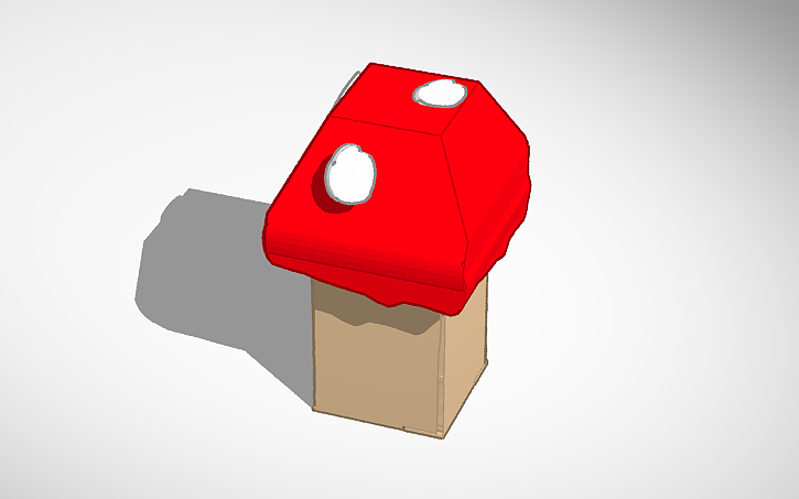 3d Design Mushroom Tinkercad