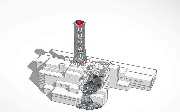 3D design Copy of Chernobyl reactor 4 - Tinkercad