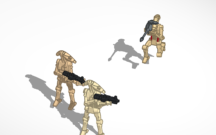 3D design clone strike mono pose b1 battle droids miniature - Tinkercad
