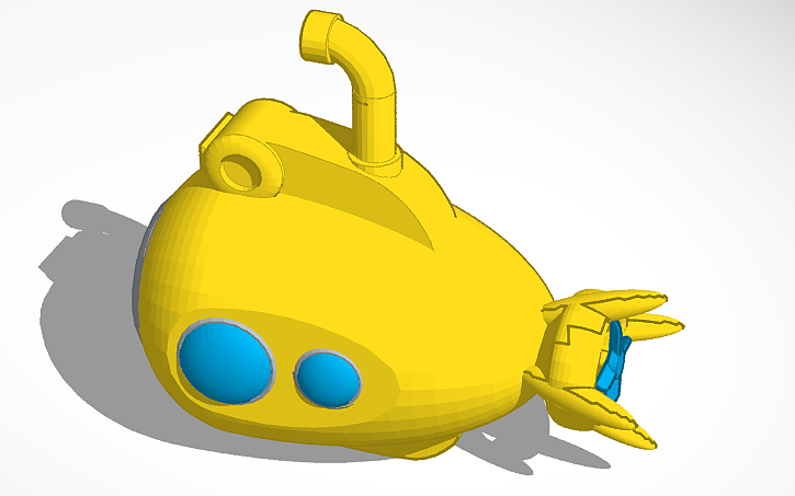 3D design Toy Submarine | Tinkercad
