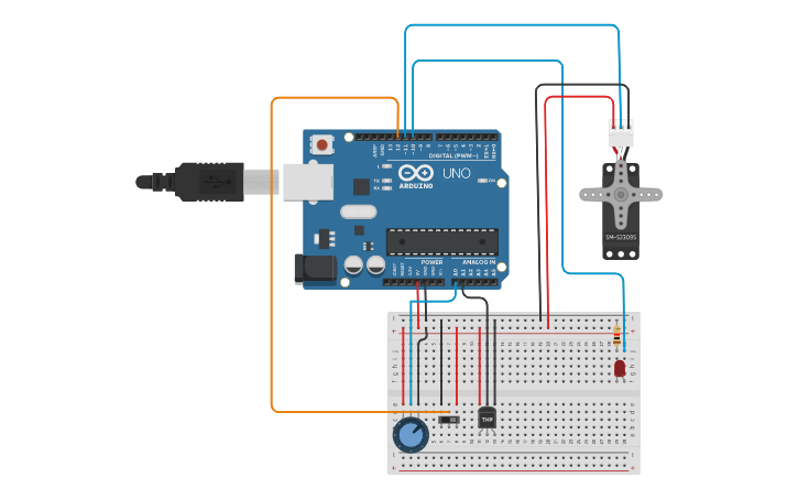 Circuit Design Actuator Tinkercad