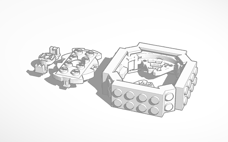 3D design lego Sparking beyblade template - Tinkercad