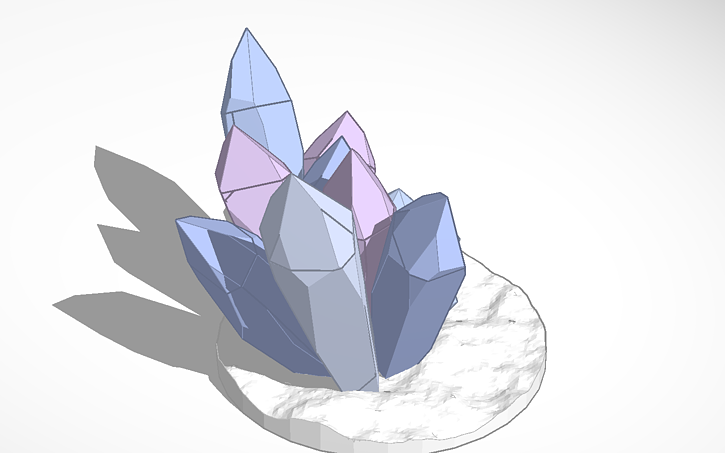 3D design Copy of Crystal Terrain | Tinkercad