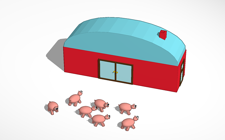 3D design pig farm | Tinkercad