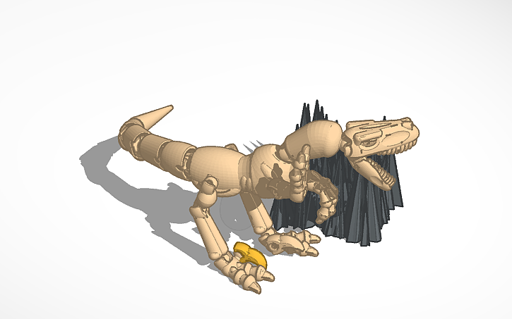 3D design T-rex - Tinkercad