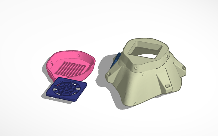 3D design COVID Respirator Mask | Tinkercad
