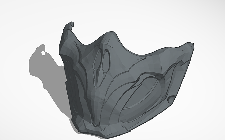 3D design mask - Tinkercad