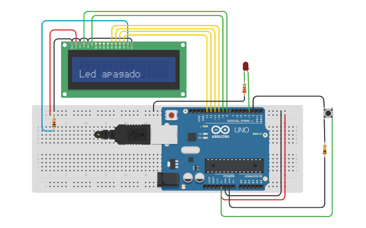 Circuit design EJERCICIO CLASE 6 - Tinkercad