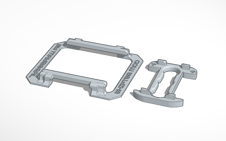 3D design Logitech Shifter Mod - Tinkercad