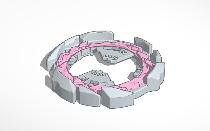 3D design Beyblade Burst Superking Blitz Ring - Tinkercad