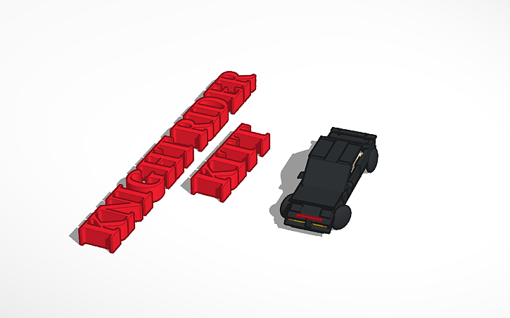3D design KITT - Tinkercad